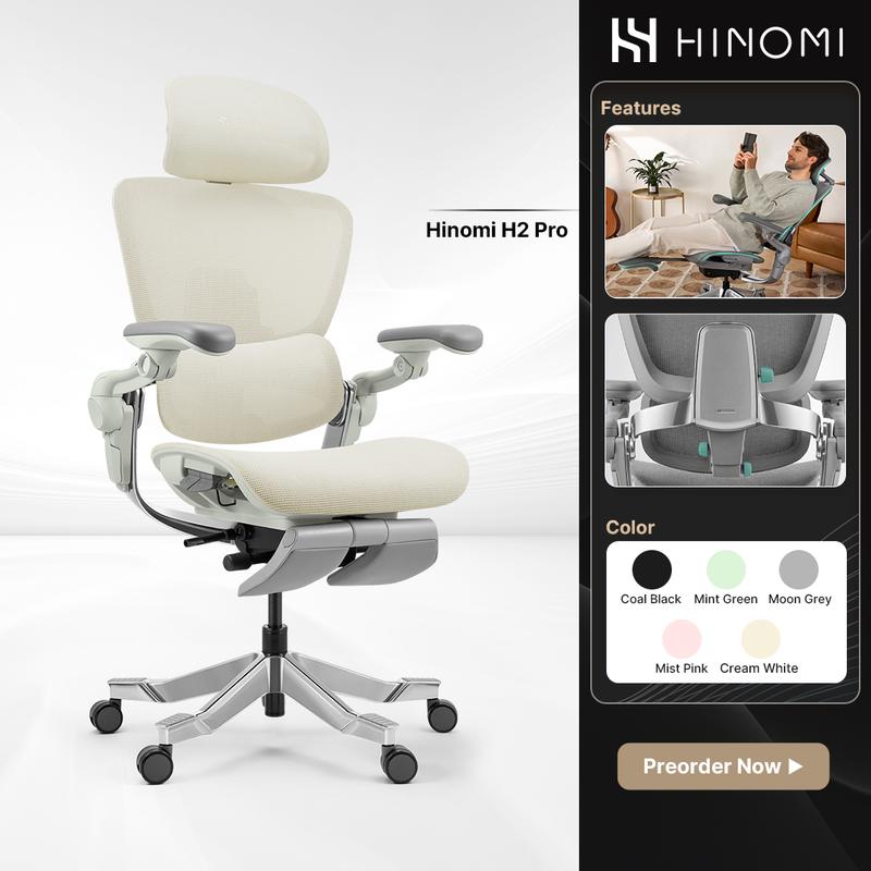 (Leg rest PO Early Nov) Hinomi H2 Pro Ergonomic Home Office Chair ...