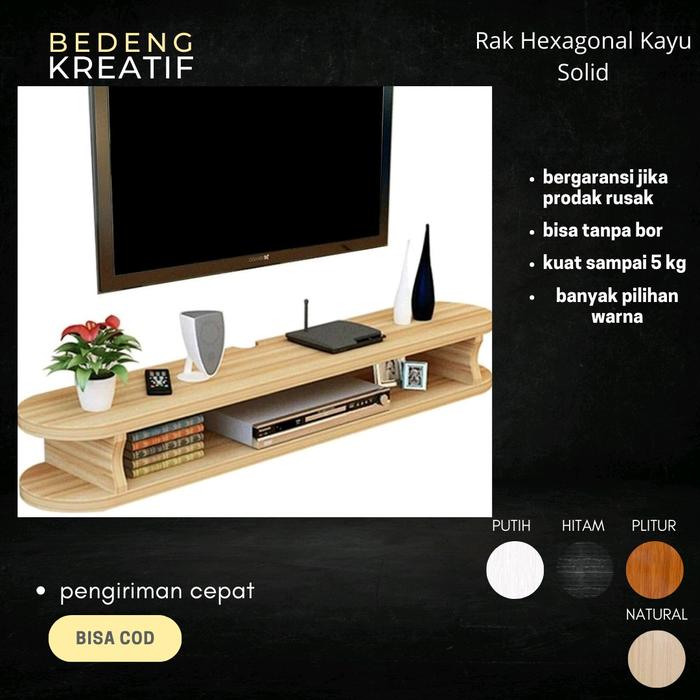 Jual Rak Tv Dinding Minimalis Dekorasi Meja Gantung Susun Serbaguna ...