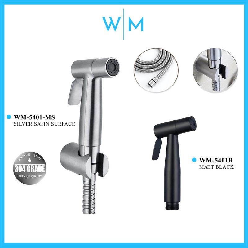 WM bilik mandi keluli tahan karat SUS 304 tekanan tinggi tangan Bidet ...