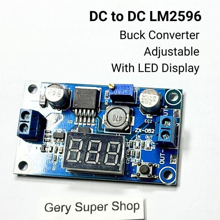 Jual Modul Step Down DC to DC LM2596 Buck Converter Adjustable With LED ...
