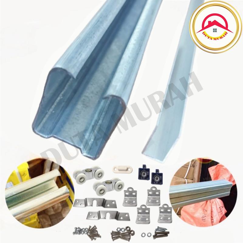 REL PINTU SLIDING/GESER GALVANIS/BESI TEBAL PANJANG 1.8 METE - Shop ...