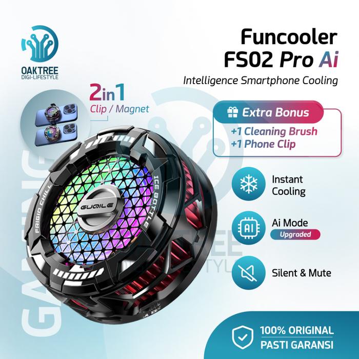 Jual Ready Stock Oaktree Funcooler Fs02 Pro Fan Cooler Radiator ...