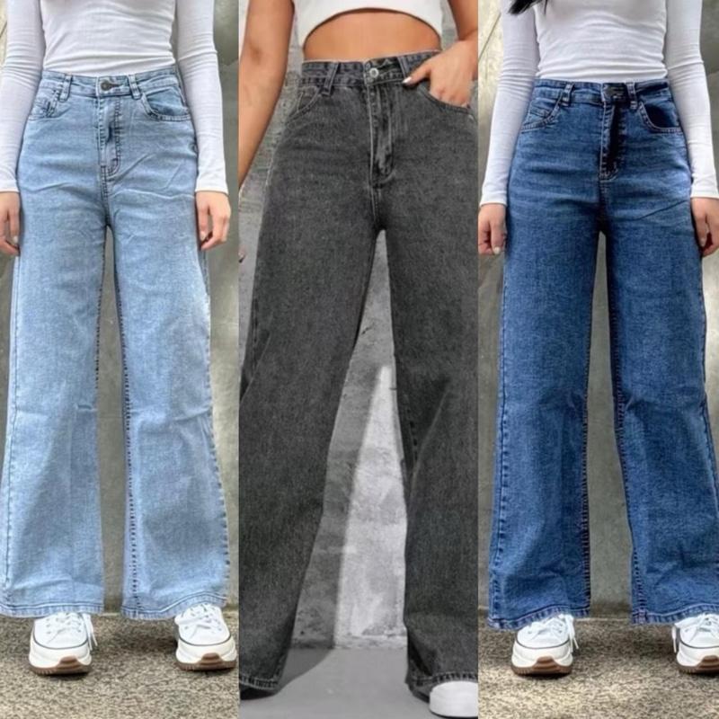 Wide Lag Jeans Super Stretch Kualiti Premium untuk Wanita dalam ...