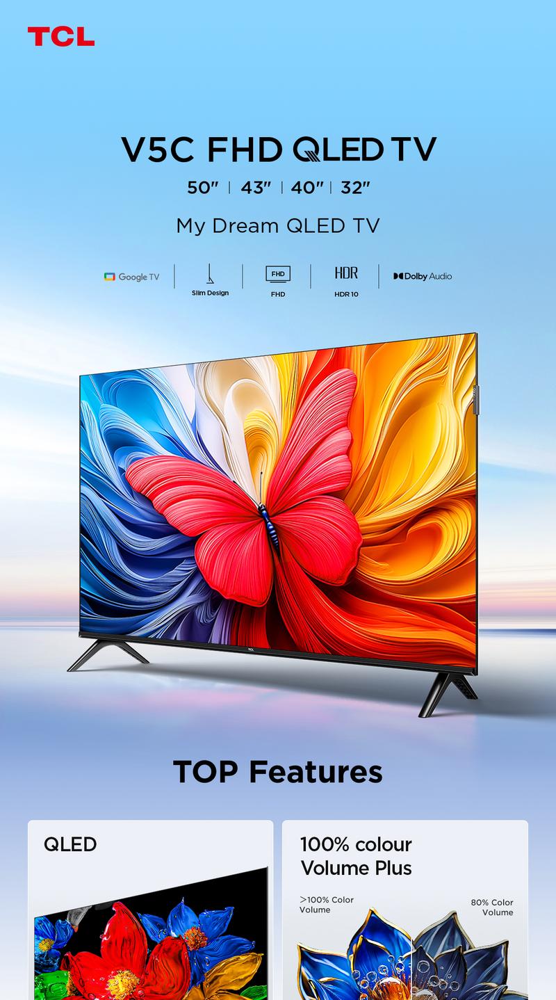 [READY 9 Dec] TCL Ultimate QLED FHD TV 32 inch V5C - HDR 10 - Dolby ...