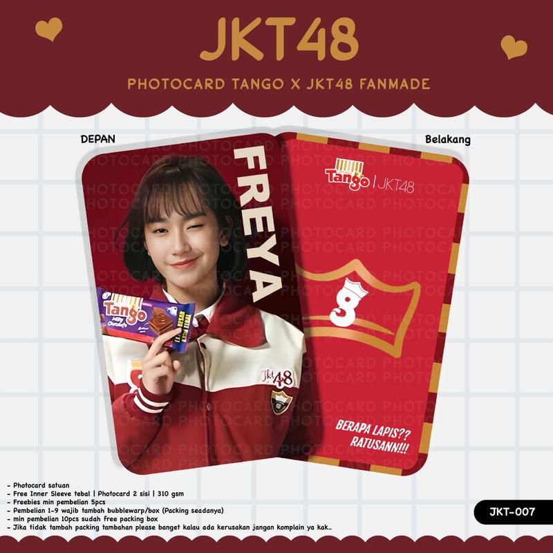 PHOTOCARD J-K-T 48 X TANGO FAN-MADE TERBARU GLOSSY DEPAN BELAKANG - Shop | Tokopedia