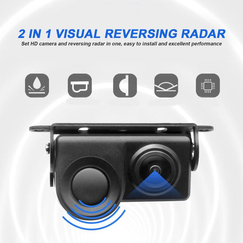 2 In1 Audible Alarm Parking Assist System Radar Detector Sensor ...