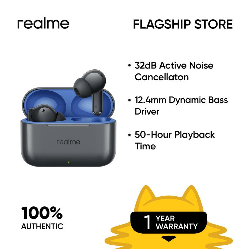 realme T200 32dB Active Noise Cancellaton 12.4mm Dynamic Bas - TikTok ...