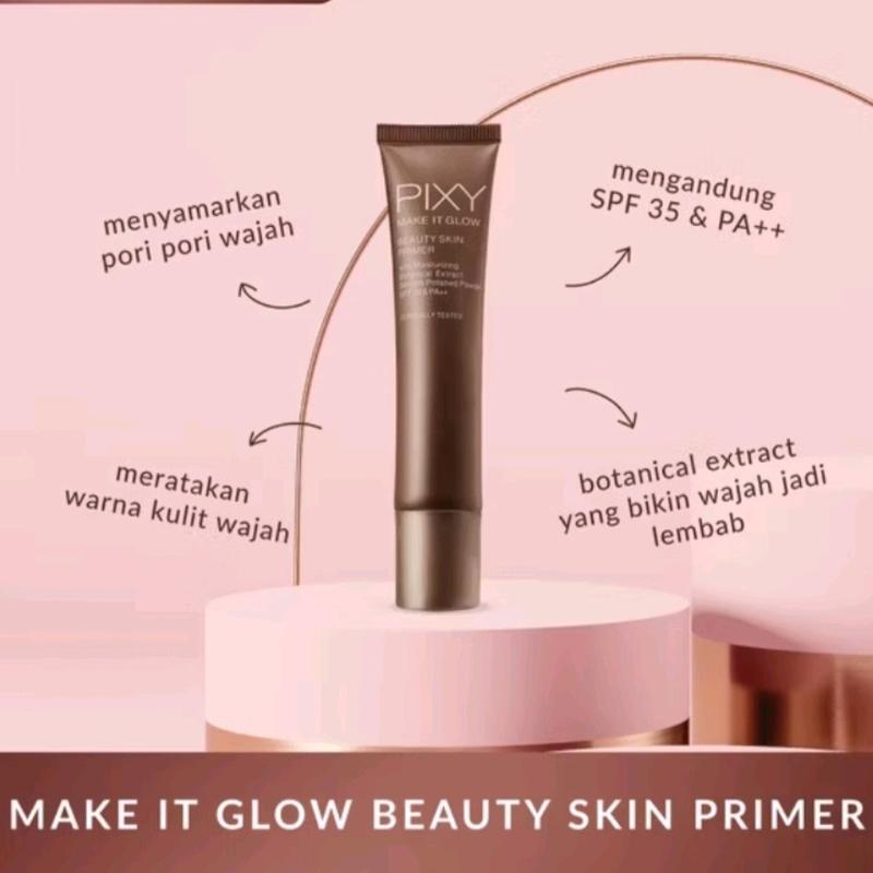PIXY Make it Glow Primer 101 Beige 25ml Wajah Foundation - Shop | Tokopedia