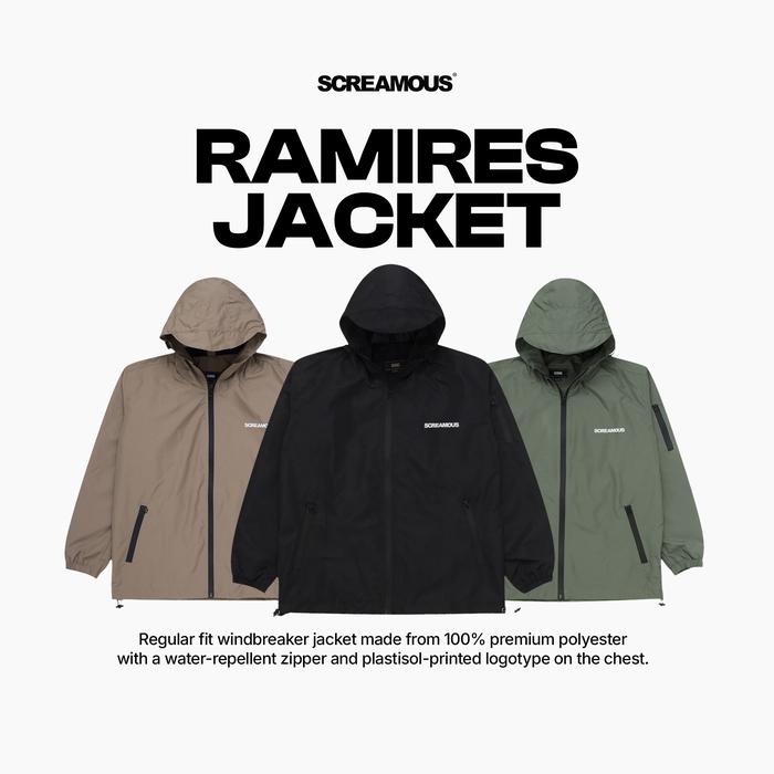 Promo Screamous WindBreaker Jacket RAMIRES - BLACK, XL - Kota Bandung ...