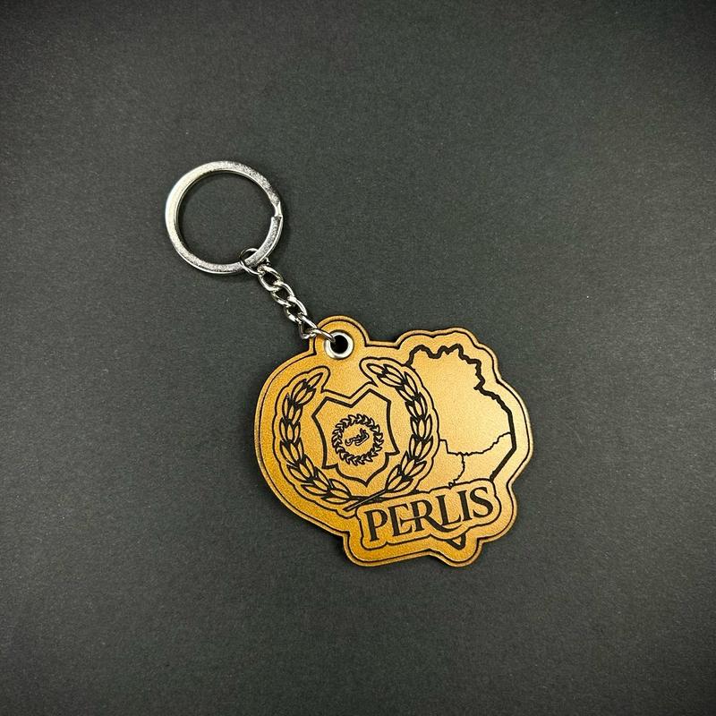 States leather keychain / Keychain kulit negeri Malaysia - TikTok Shop ...