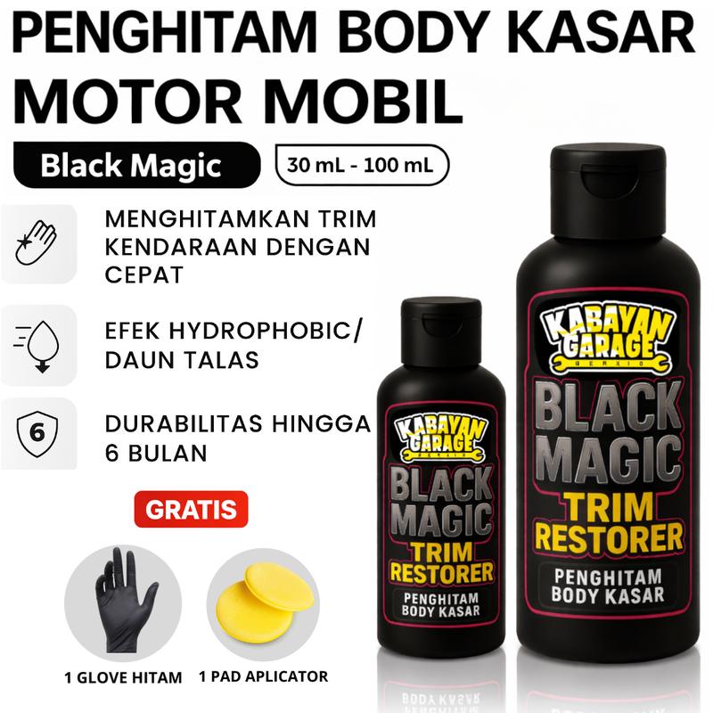 Penghitam Body Kasar Motor & Mobil | Trim Restorer Premium untuk Body ...