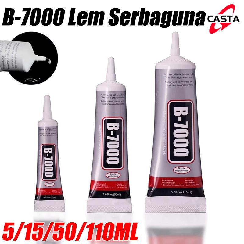 CASTA Lem B-7000 Multi Purpose Adhesive – Transparan, Fleksibel, Waterproof untuk Plastik, Kaca ...