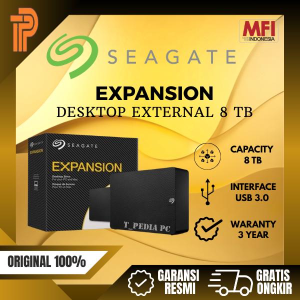 Promo Seagate Expansion Desktop 8TB USB 3.0 3.5" Hardisk Eksternal ...