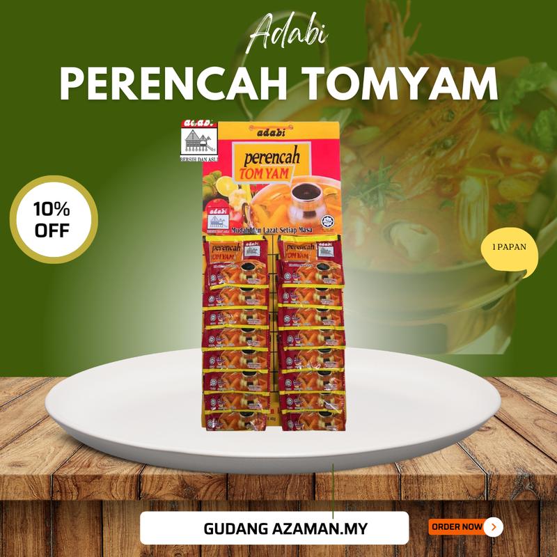 1 PAPAN PERENCAH TOM YAM ADABI/TOMYAM ADABI - TikTok Shop Malaysia