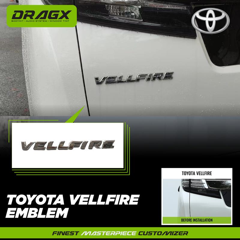 READY STOCK !!! TOYOTA VELLFIRE EMBLEM LOGO - TikTok Shop Malaysia