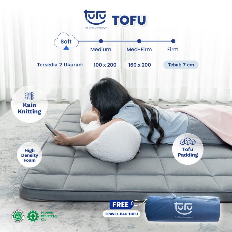 TURU TURU Tofu Kasur Lantai Gulung Premium / Travel Bed Premium - Shop | Tokopedia