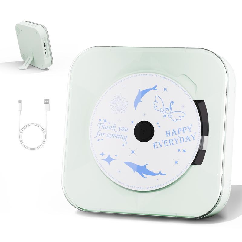 Yintiny Rechargeable Cute CD Player with Blutooth 5.0, Portable Music ...