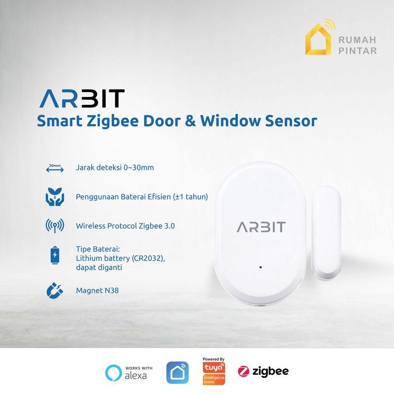 ARBIT Zigbee Door/Window Sensor Security Keamanan Pintu Jendela - Shop ...