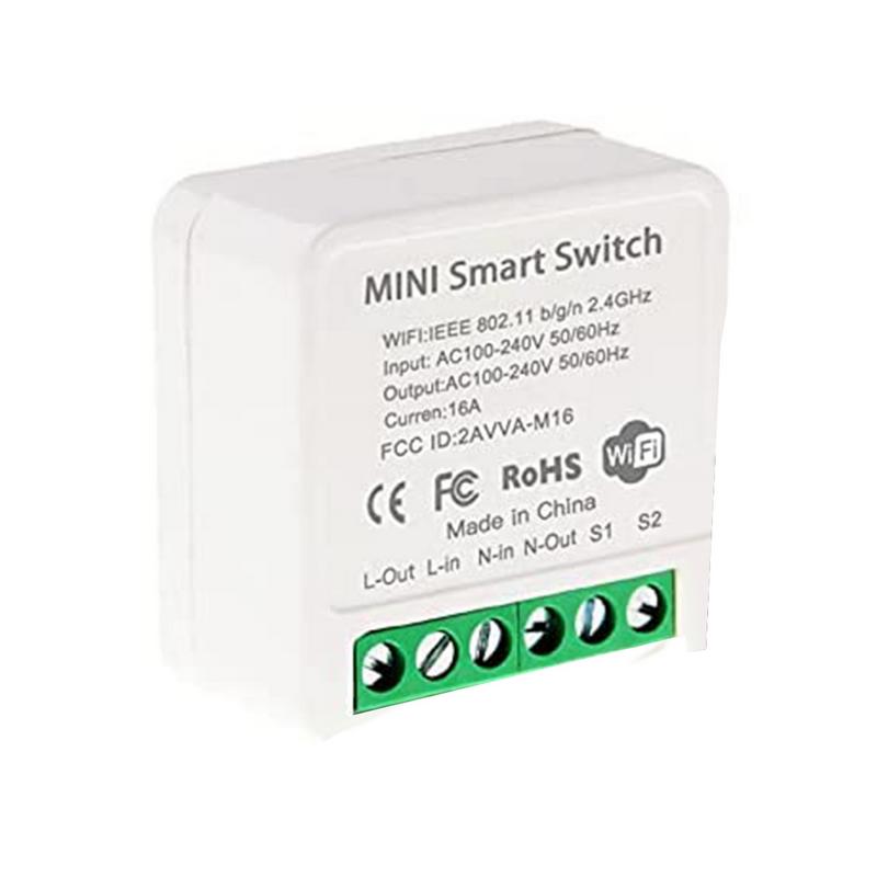 Mini Smart WiFi Relay Switch, DIY Timer Light Switch Module Smart Life ...