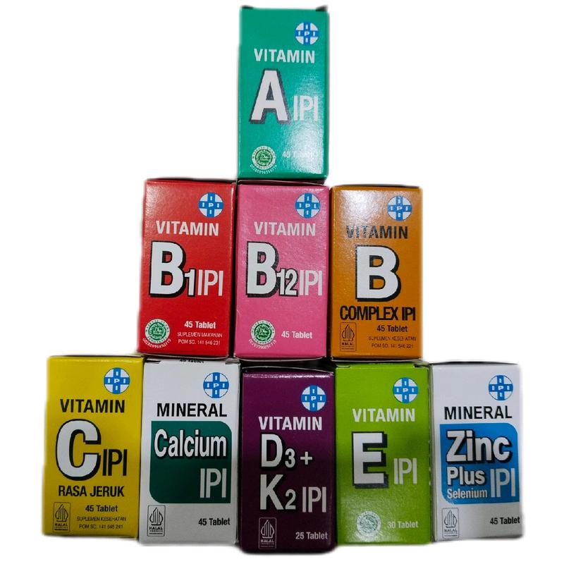 VITAMIN IPI ISI 25 TABLET vitamin d3 k2 selenium zinc - Shop | Tokopedia