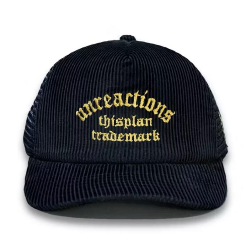 Thisplan Topi Trucker Bahan Corduroy Jaring Logo Unreaction Gaya Unik ...