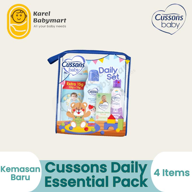[4 in 1] Cussons Baby Daily Essential Pack Perlengkapan Travel Pack ...