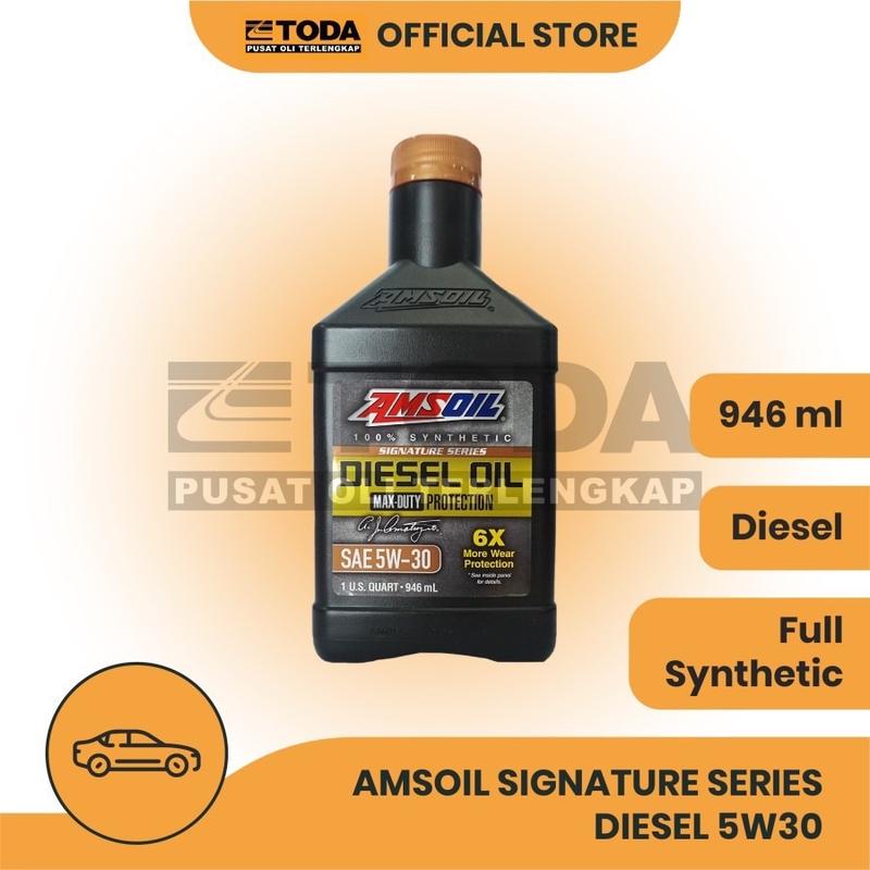 AMSOIL SIGNATURE SERIES DIESEL 5W30 946 Oli Mesin Diesel Original ...