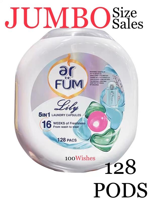 AR Fum 5 in 1 Lily scent laundry 128 Capsules Anti-bacterial - TikTok ...