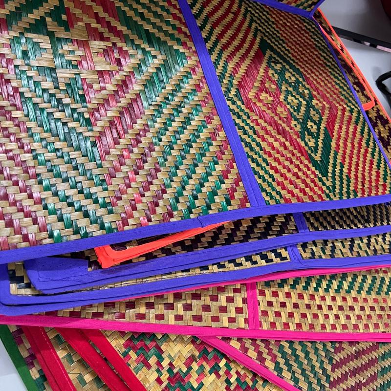 Alas Makanan Mengkuang Tikar Mengkuang Klasik Tradisional Lapik ...