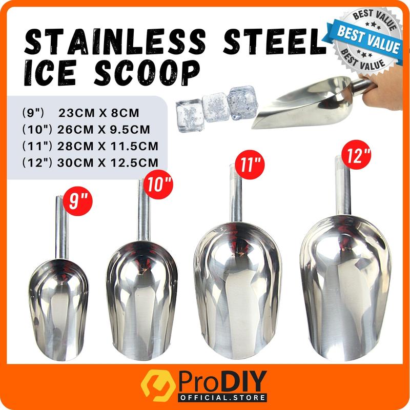 S/Steel Ice Scoop Candy Scoopers Spice Large Party Buffet Kitchen ...