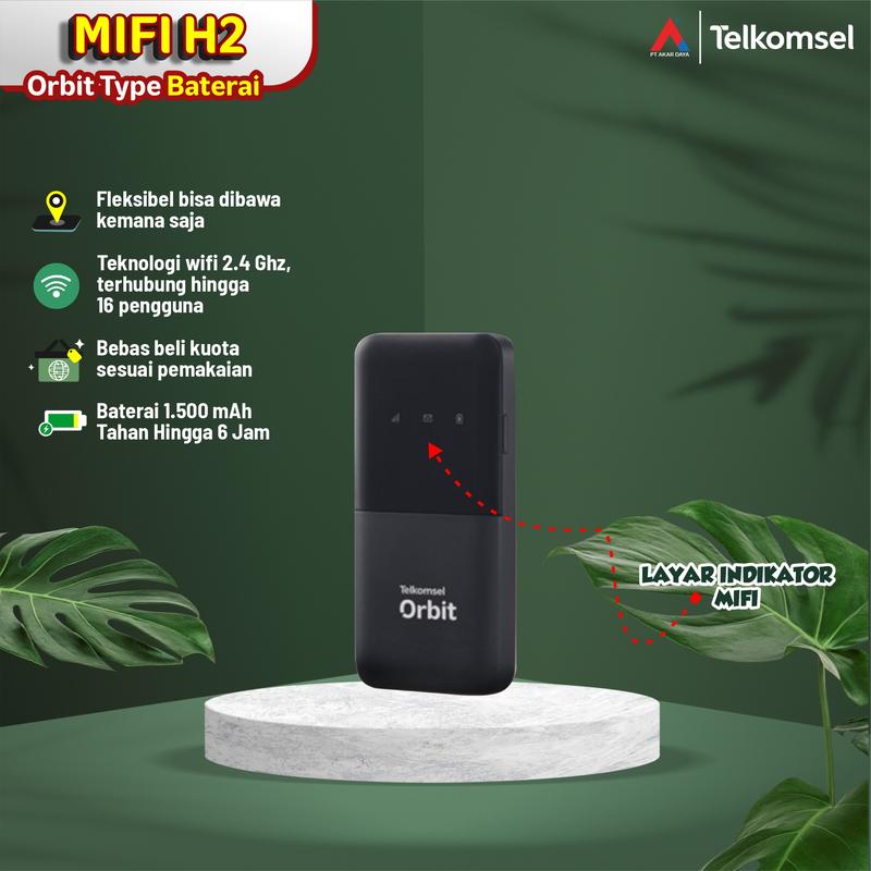Orbit Mifi H2 Telkomsel Modem - Mifi H2 - Shop | Tokopedia