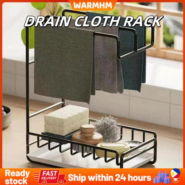 Rag Rack Kitchen Supplies Stainless Steel Rack Drain Rack Wall-mounted ...