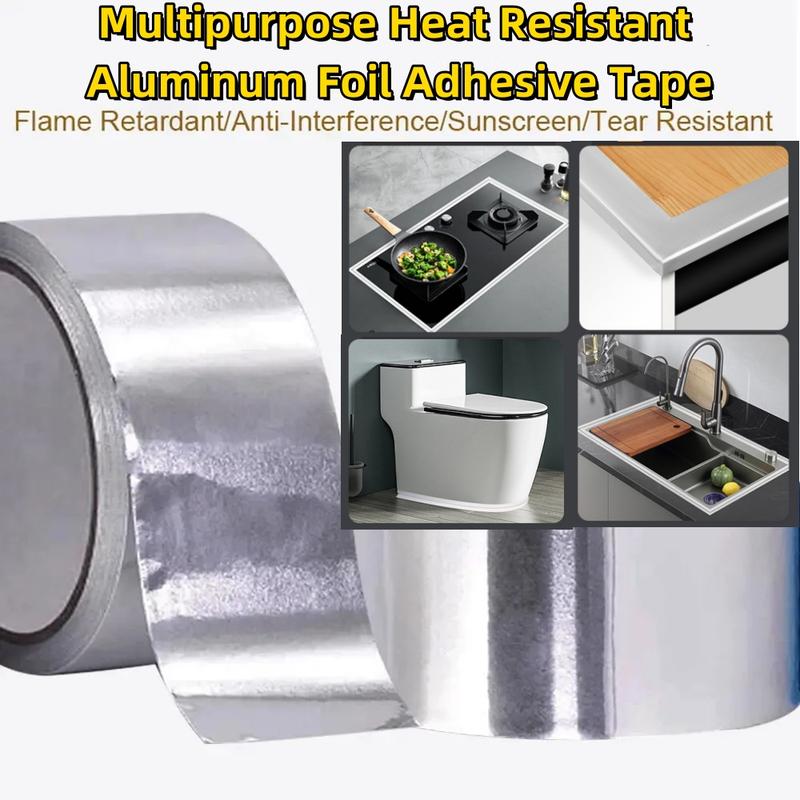 2pcs Heat Resistant Aluminum Foil Adhesive Tape Kitchen Boiler - TikTok ...
