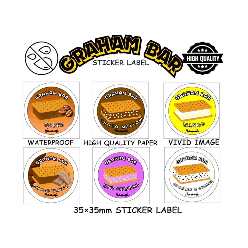 100PC LABEL STICKER FOR GRAHAM BAR COLORED - TikTok Shop Philippines
