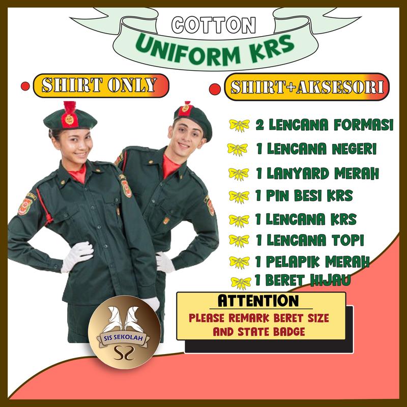 SS Kemeja Persatuan KRS No.4 | Dark Green Uniform Kokurikulu - TikTok ...