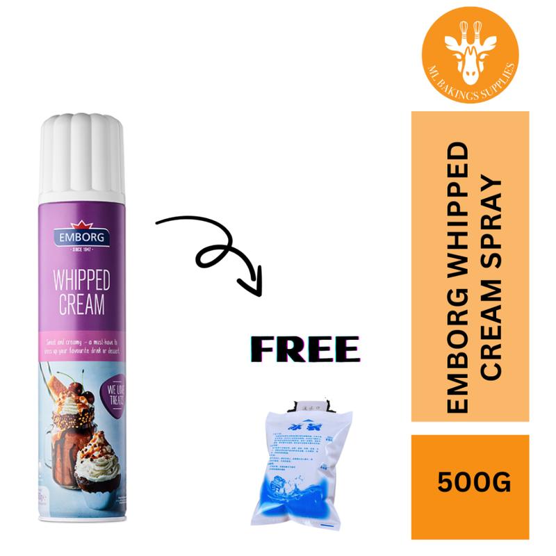 [READY STOCK] Emborg Spray Whipped Cream 500g Whipped Cream Emborg ...