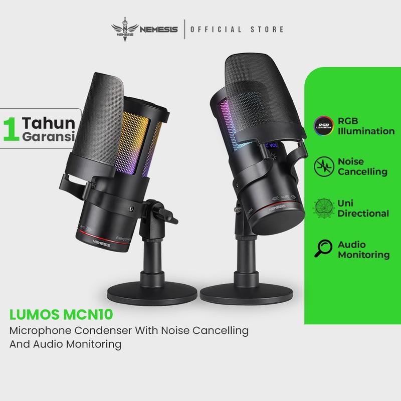 Mic Condenser RGB with Noise Cancelling Nemesis LUMOS MCN-10 - Shop ...