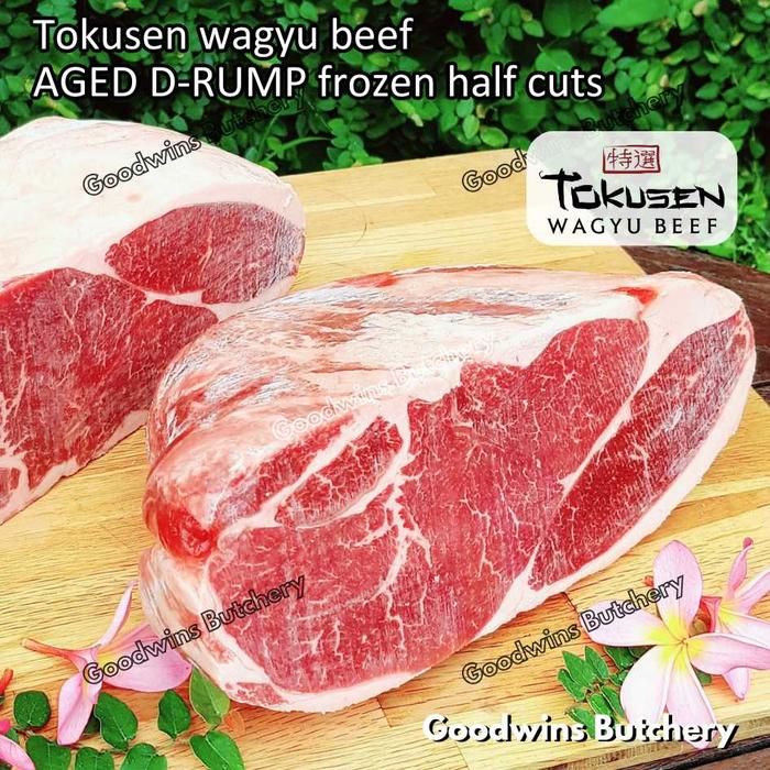 Promo Beef RUMP wagyu Tokusen ROAST HALF CUTS marbling MBS-5 aged ...