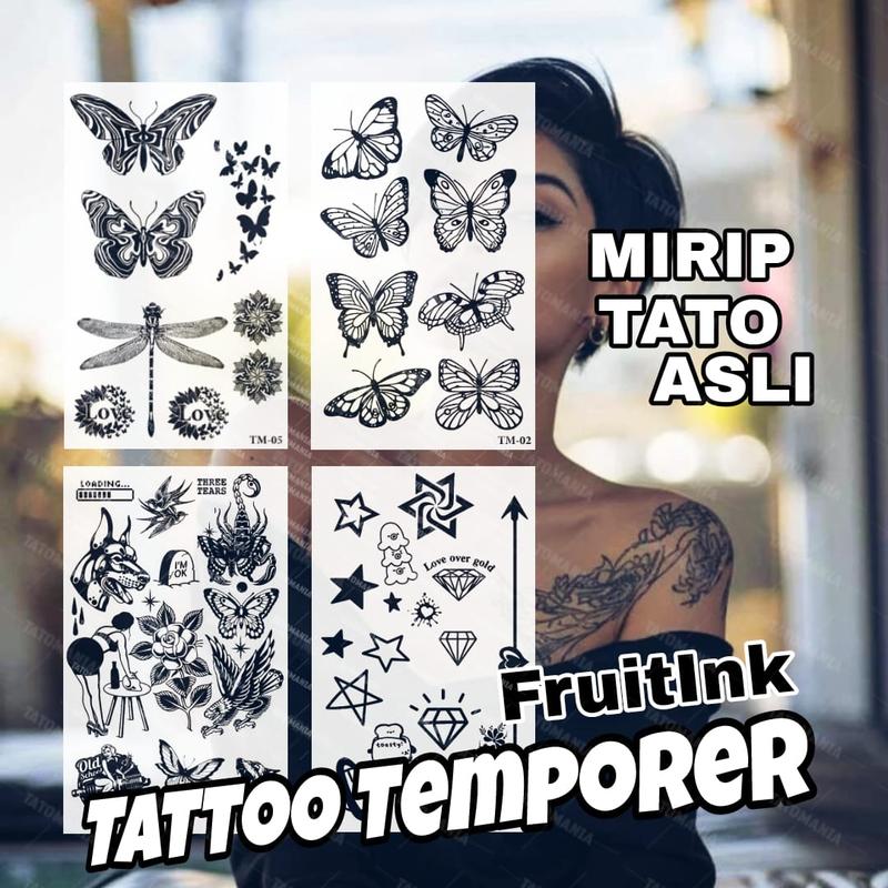 Stiker tato temporer semi permanen motif seri TM uk 11x18 cm - Shop ...