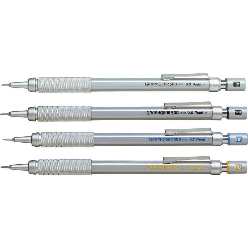 Pentel Graph Gear 500 Drafting Mechanical Pencil (0.3MM/0.5MM/0.7MM/0 ...