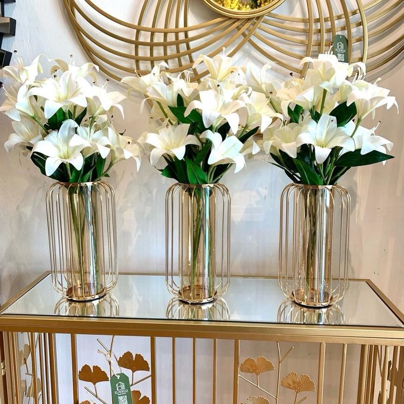 ElayruzDeco- Gubahan bunga Casablanca dan pasu nordic - TikTok Shop ...