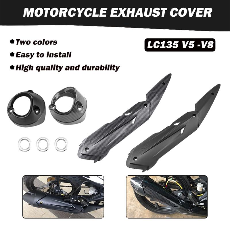 LC135 Ekzos Cover Carbon/Hitam LC135 V5 V6 V7 V8 Muffler Sid - TikTok ...