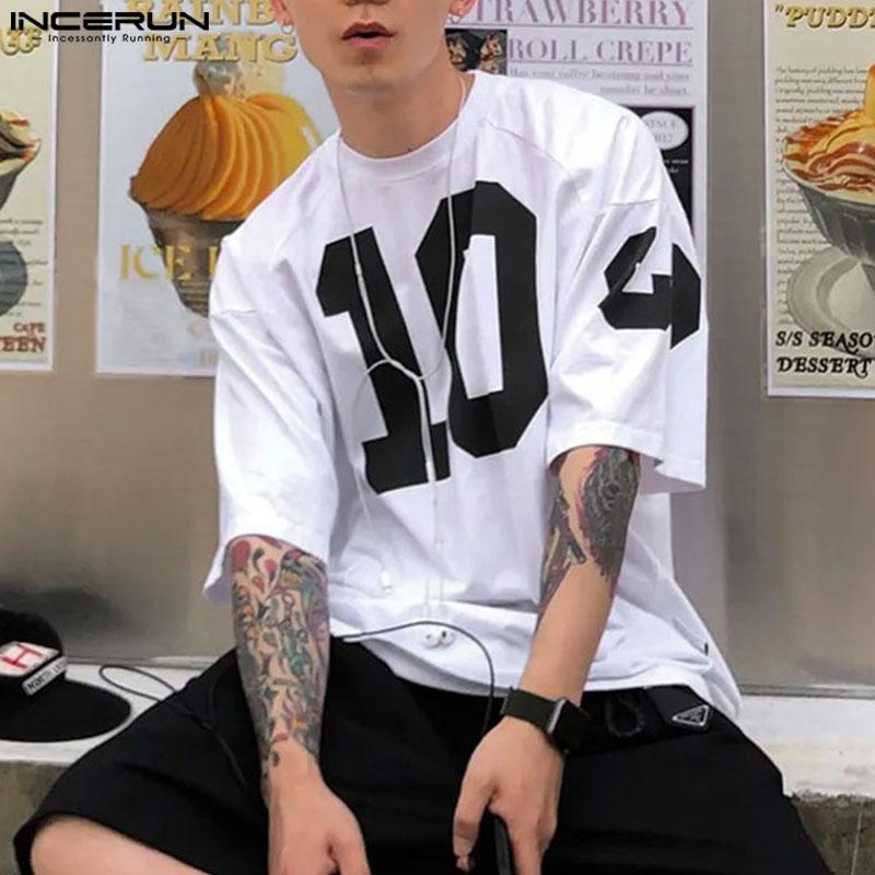 INCERUN Men Women Unisex Couple Sporty Mid-Sleeve Crew Neck Blouses ...