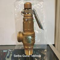Jual Safety Valve 3/4" inch 10k HISEC Kuningan Drat DN 20 Handle ...