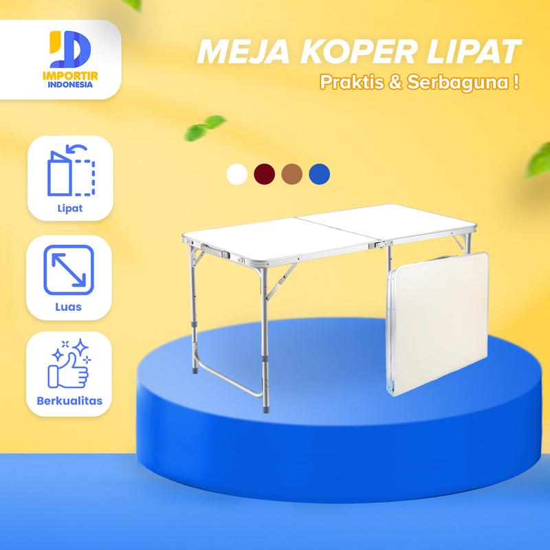 IMPORTIR - Meja Lipat Koper Alumunium Meja Portable 120cm x 60cm - Shop ...