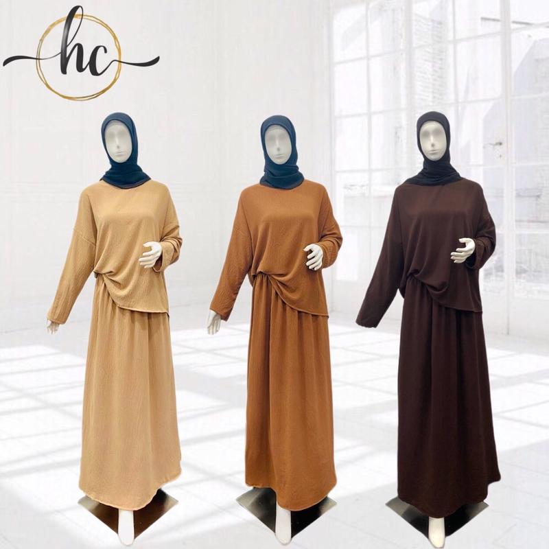 SET BLOUSE Plain Ironless Cey Clothing Wanita - TikTok Shop Malaysia
