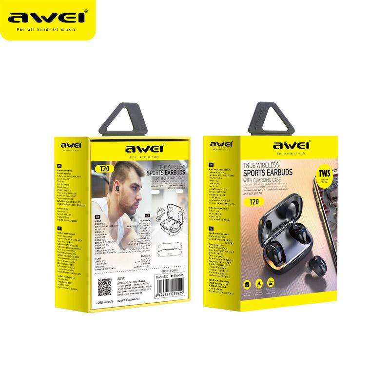 Awei T20 ENC TWS Wireless Earbuds Call Noise Reduction Awei Bluetooth ...