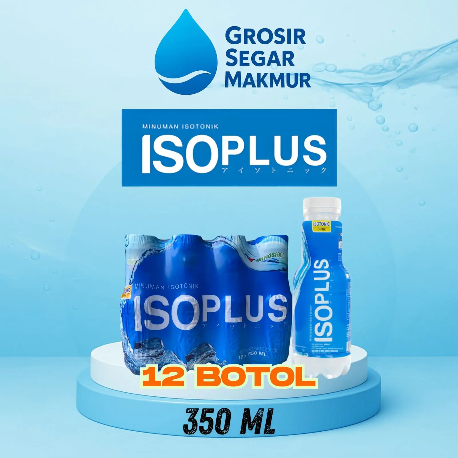 ISO PLUS 350 ml botol ( 1 dus 12 botol ) - Shop | Tokopedia