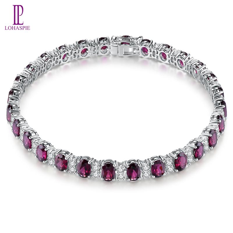 Gelang Perak, Garnet Rodolit Alamiah, 19 Karat, Garnet Mawar - TikTok ...
