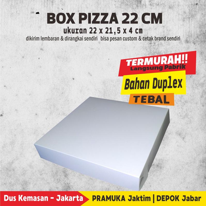 BOX PIZZA 22 CM DUPLEX POLOS ( ISI 5 PCS ) - Shop | Tokopedia
